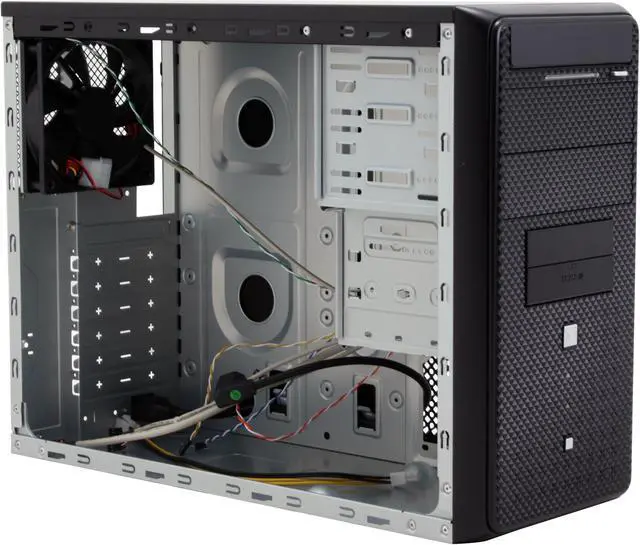 Rosewill RZS01 BLK Black Sturdy SGCC Steel ATX Mid Tower Computer Case ...