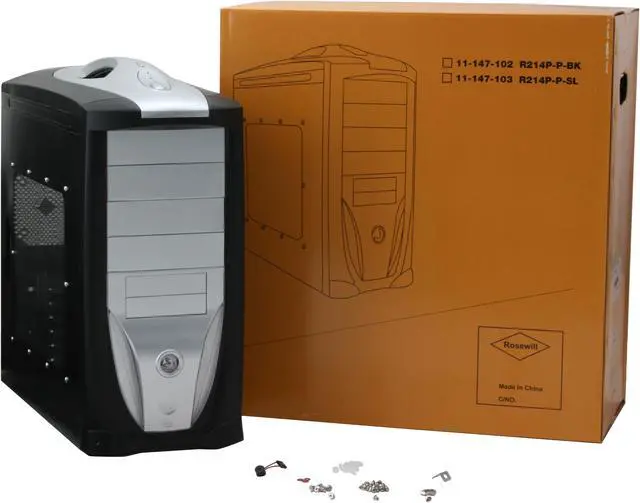 Rosewill R214P-P-BK Black Computer Case - Newegg.com