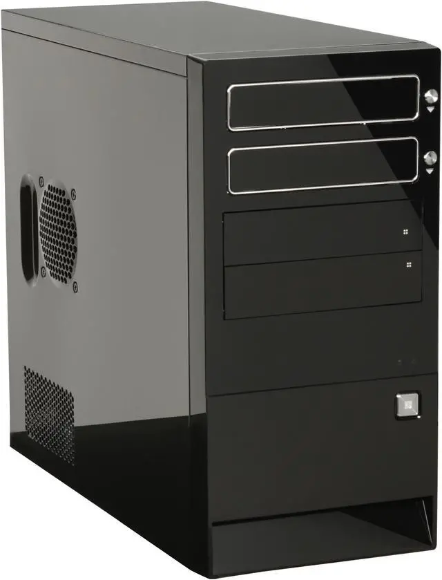 Rosewill R512 BK Black Ultra High Gloss Finished Steel MicroATX Mid ...