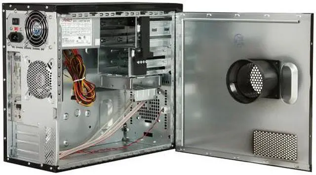 Rosewill R512 BK Black Ultra High Gloss Finished Steel MicroATX Mid ...