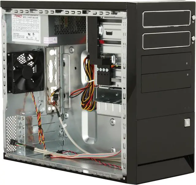Rosewill R512 BK Black Ultra High Gloss Finished Steel MicroATX Mid ...