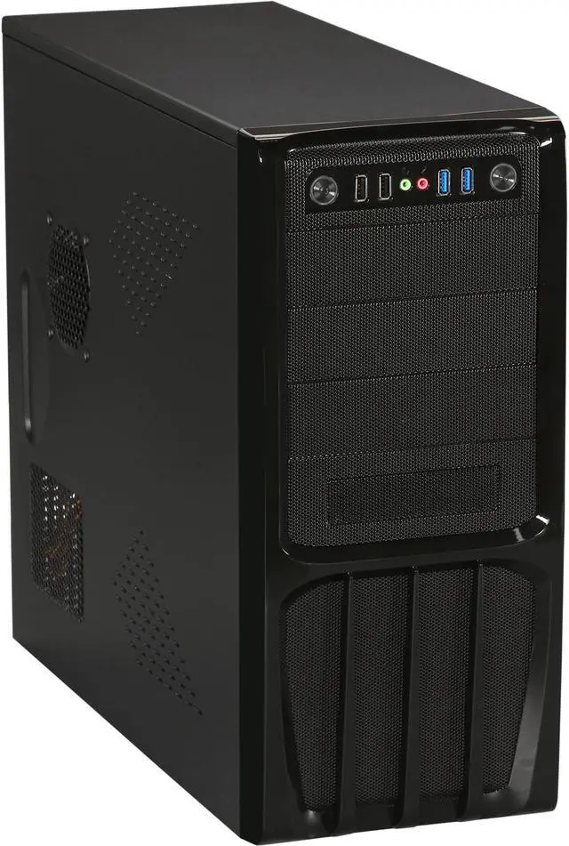 Open Box: Rosewill - Black, Hot-Dipped Galvanized Steel ATX Mid Tower ...