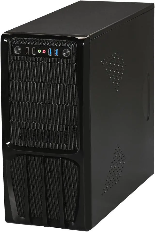 Rosewill - Black, Hot-Dipped Galvanized Steel ATX Mid Tower Computer ...