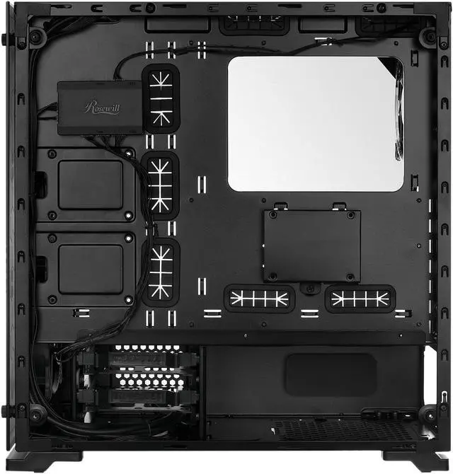 Rosewill ATX Mid Tower Gaming PC Computer Case, 7 Color LED Fans, 240mm ...