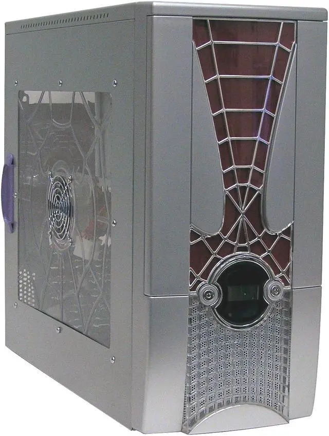 LOGISYS Computer SPIDER II CS885SL Silver/ Red Computer Case - Newegg.com