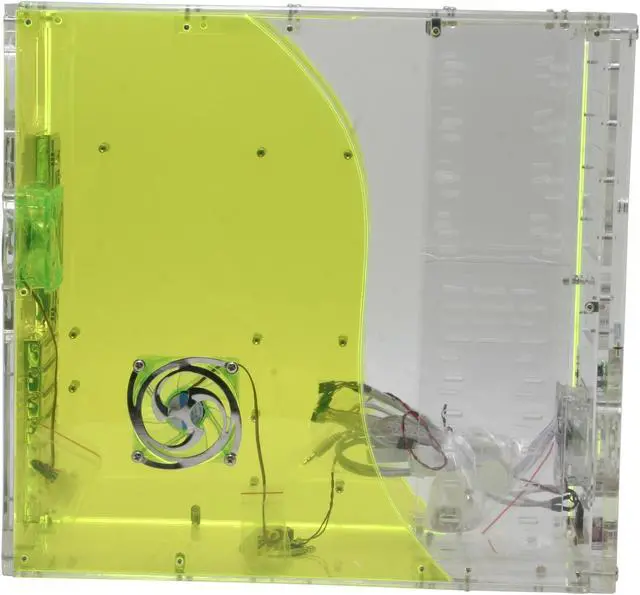 LOGISYS Computer YIN YANG CS889GN Clear/ Green Computer Case Pre ...