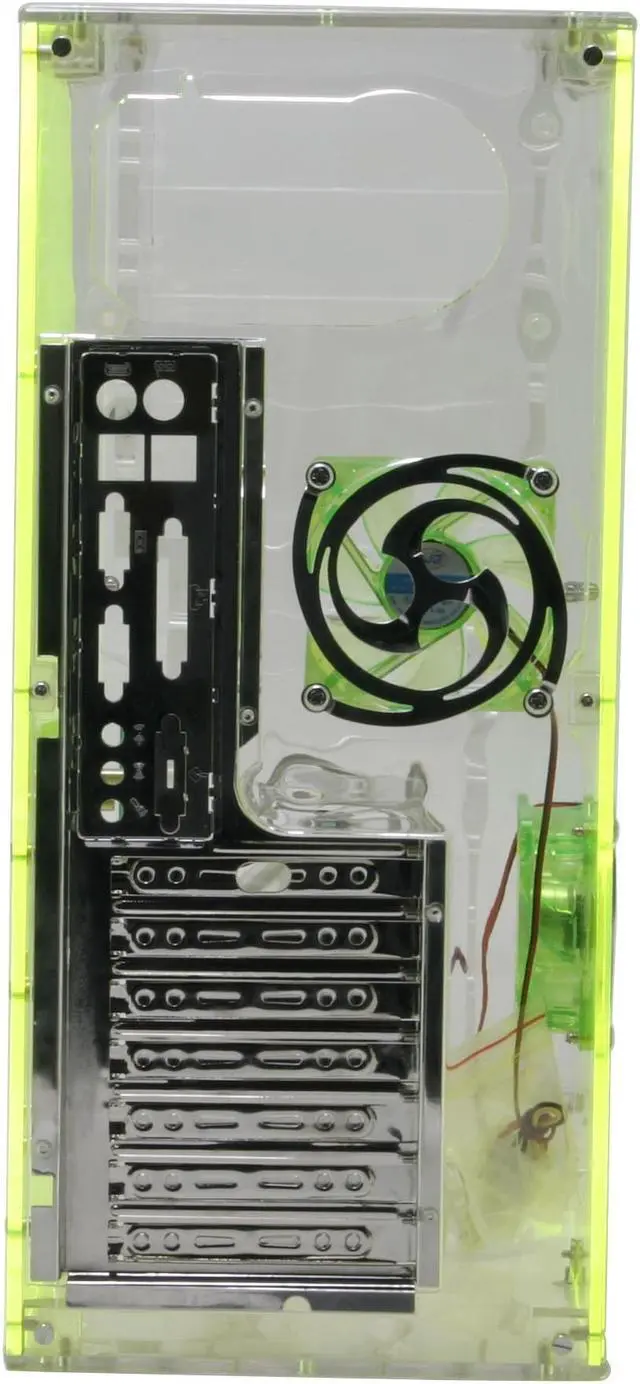 LOGISYS Computer YIN YANG CS889GN Clear/ Green Computer Case Pre ...