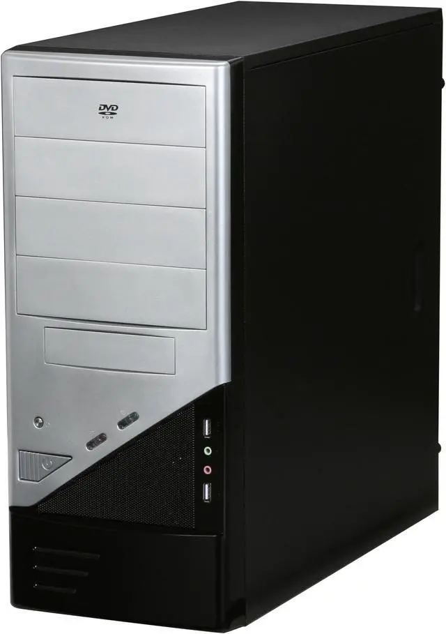 LOGISYS Computer CS206SL Black / Silver Computer Case - Newegg.com