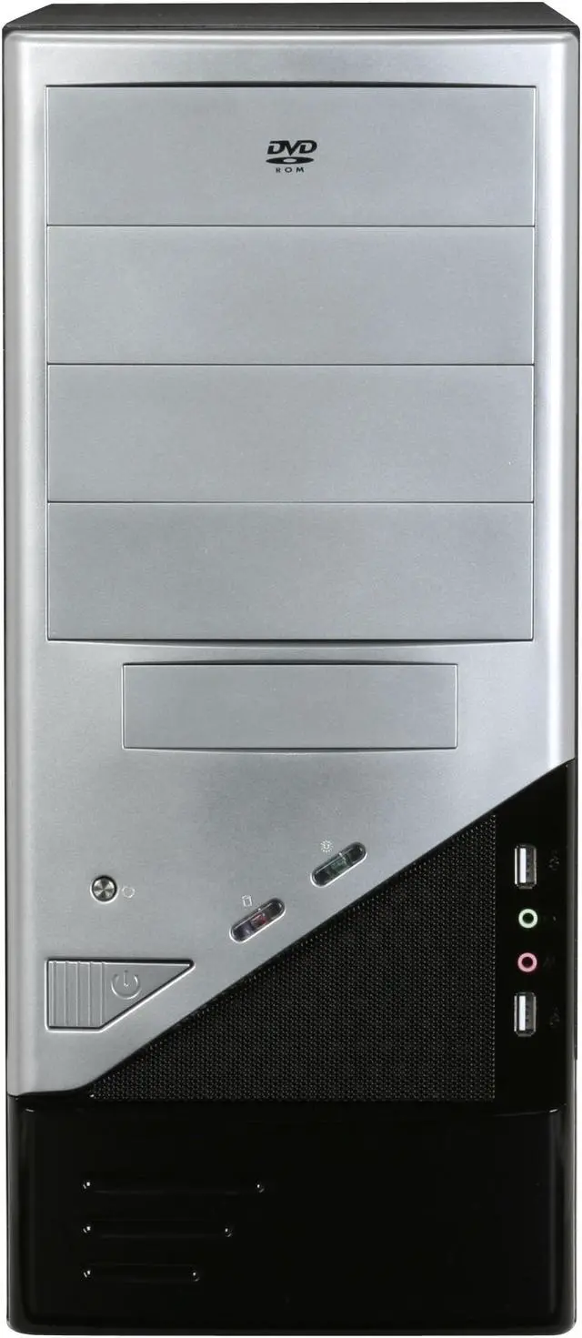 LOGISYS Computer CS206SL Black / Silver Computer Case - Newegg.com