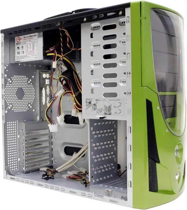 MAXTOP Hunter CSX-501 GN Black/Greeen Computer Case - Newegg.com