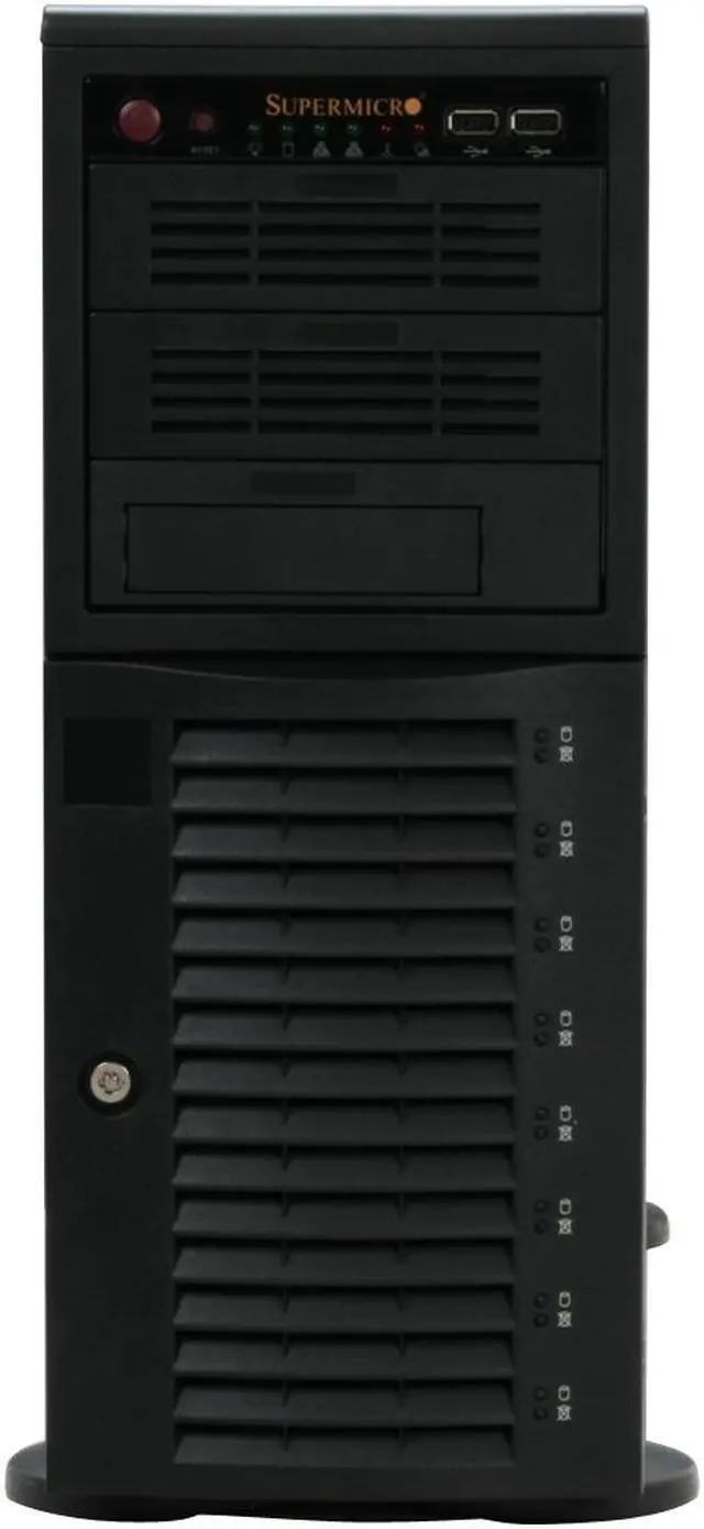 SUPERMICRO CSE-743S1-R760B Black 4U Pedestal Server Case - Newegg.com