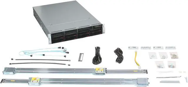 SUPERMICRO CSE-825TQ-R720LPB Black 2U Rackmount Server Case - Newegg.com
