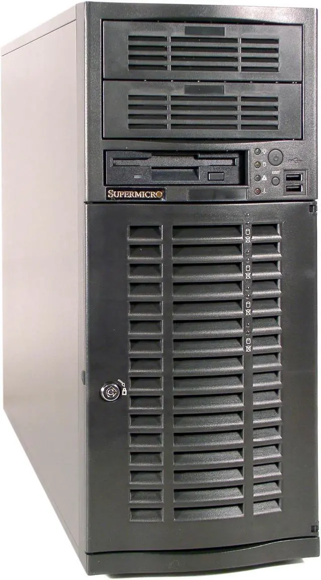 SUPERMICRO CSE-733T-450B Black Pedestal Mid-Tower & Workstation chassis ...