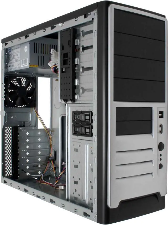 Foxconn TLA776 Black/Silver Computer Case - Newegg.com