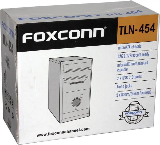 Foxconn TLN454 Black/Silver Computer Case - Newegg.com
