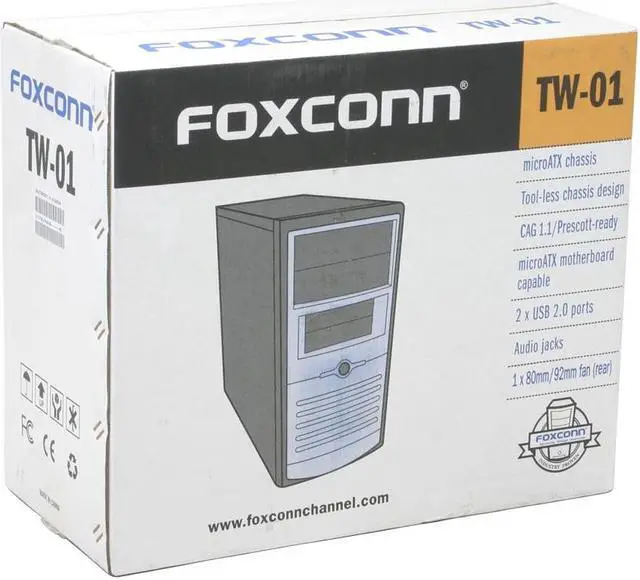 Foxconn TW001-V-A300A Black / Silver Computer Case - Newegg.com