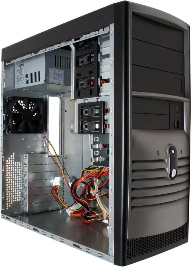 Foxconn 3GTS002-H350 Black/Silver Computer Case - Newegg.com