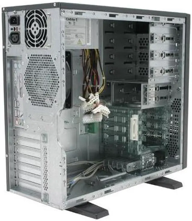 Foxconn 3GTH002-S350 BLACK/SILVER SECC ATX Mid Tower Computer Case Max ...