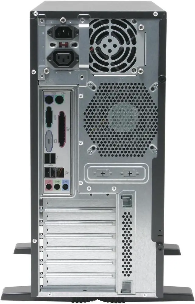 Foxconn 3GTH002-S350 BLACK/SILVER SECC ATX Mid Tower Computer Case Max ...