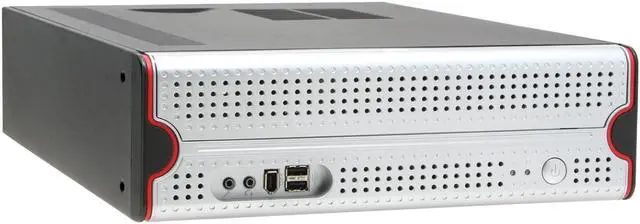 Foxconn DH848-SV250-2N Black/ Silver Steel MicroATX Slim Desktop ...