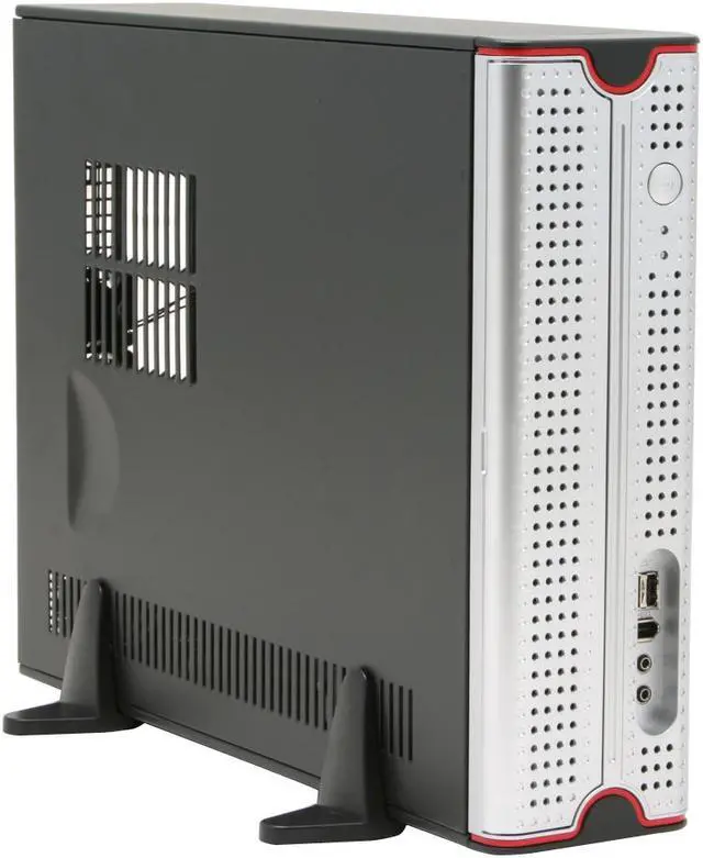 Foxconn DH848-SV250-2N Black/ Silver Steel MicroATX Slim Desktop ...