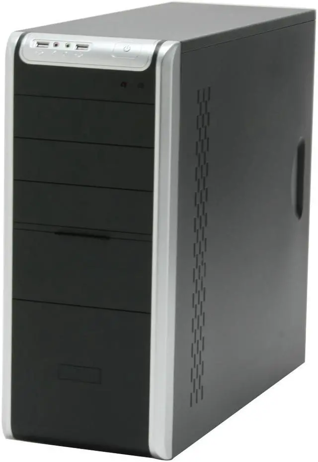 Foxconn TLA566-CN300C-HS Black/Light Silver Computer Case - Newegg.com