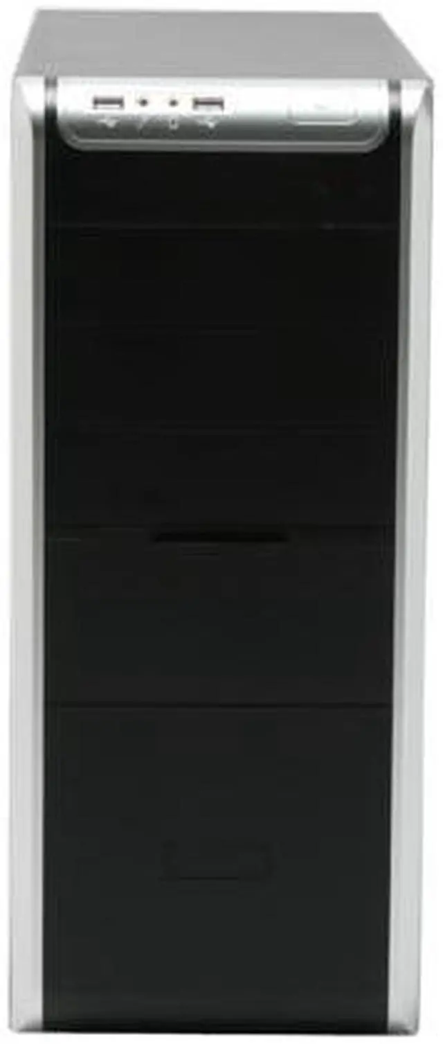 Foxconn TLA566-CN300C-HS Black/Light Silver Computer Case - Newegg.com