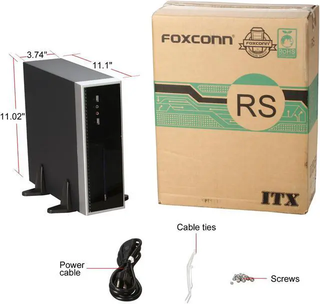 Foxconn RS0338053LA9-07R Black Computer Case - Newegg.com