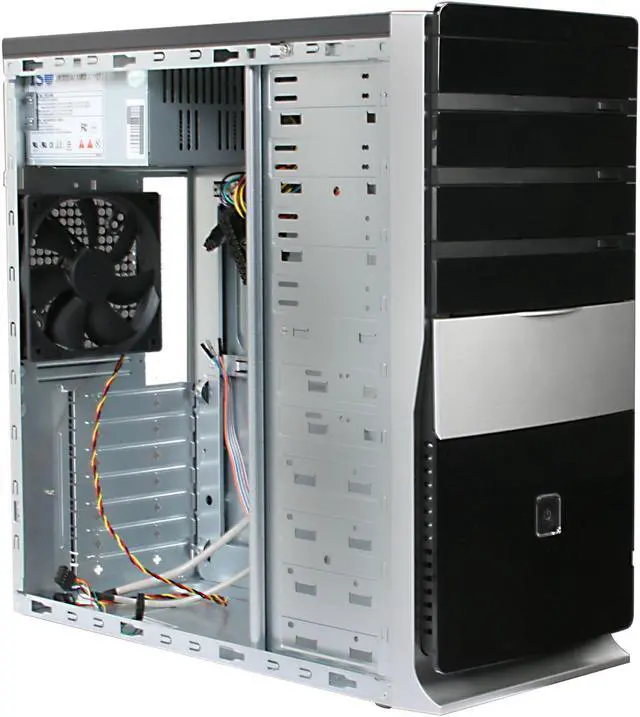 Foxconn TSAA725-ISO450 Black/Silver Computer Case - Newegg.com