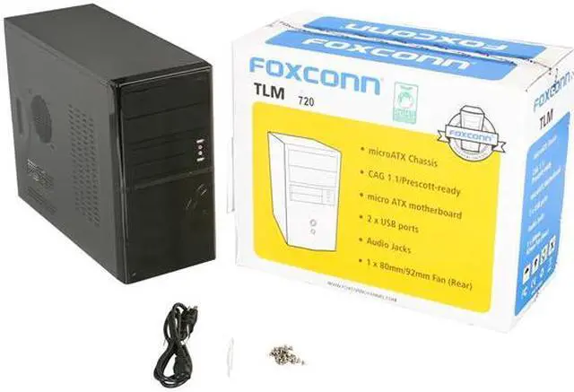 Foxconn TLM-720+ISO-400 Black / Silver Computer Case - Newegg.com