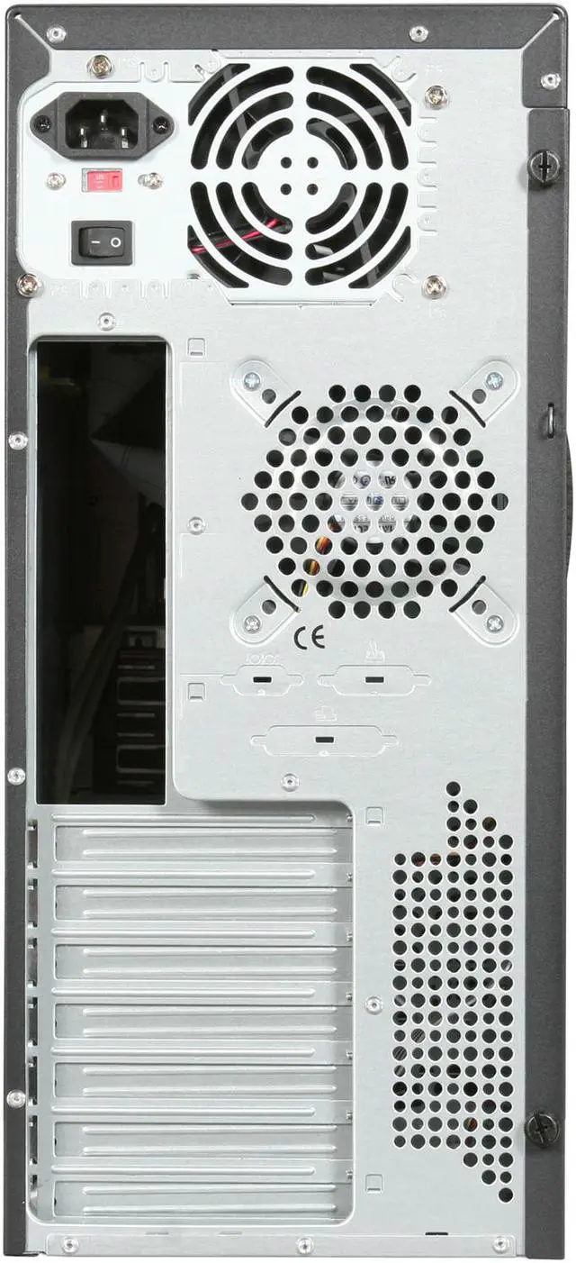 Foxconn TS (Tower) TS-689 (H+A)+ISO-450 Black / Silver Computer Case ...