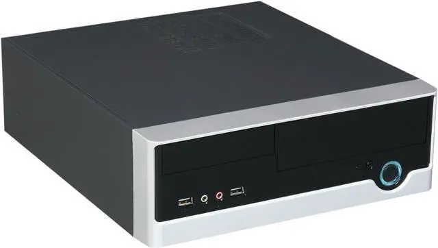 Foxconn RS-233(H)+DSL-150-4SS Black / Light Silver Computer Case ...