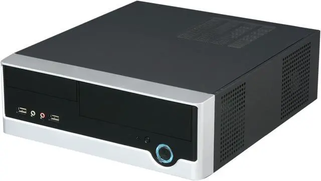 Foxconn RS-233(H)+DSL-150-4SS Black / Light Silver Computer Case ...