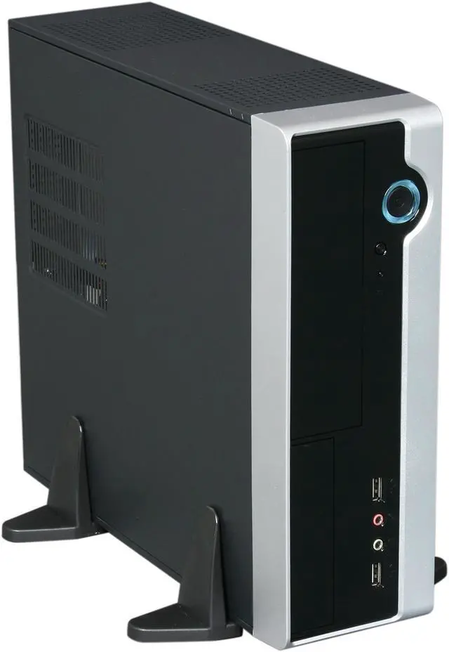 Foxconn RS-233(H)+DSL-150-4SS Black / Light Silver Computer Case ...