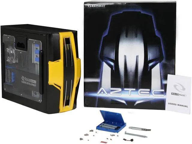 RAIDMAX AZTEC ATX-619WY Black/ Yellow Foldout MB Computer Case - Newegg.com