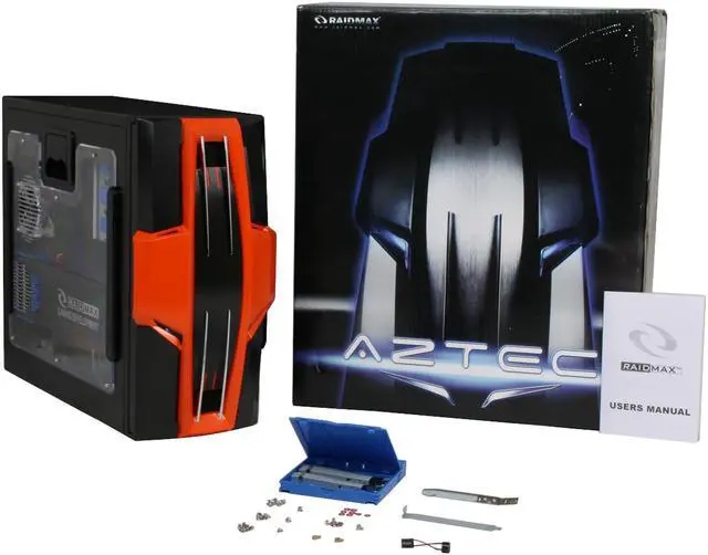 RAIDMAX AZTEC ATX-619WO Black/ Orange Foldout MB Computer Case - Newegg.com