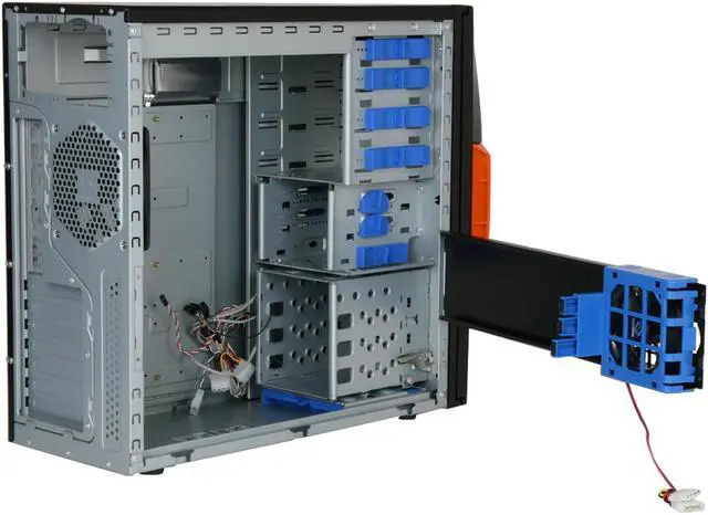 RAIDMAX AZTEC ATX-619WO Black/ Orange Foldout MB Computer Case - Newegg.com