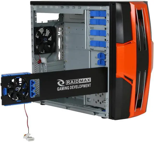 RAIDMAX AZTEC ATX-619WO Black/ Orange Foldout MB Computer Case - Newegg.com