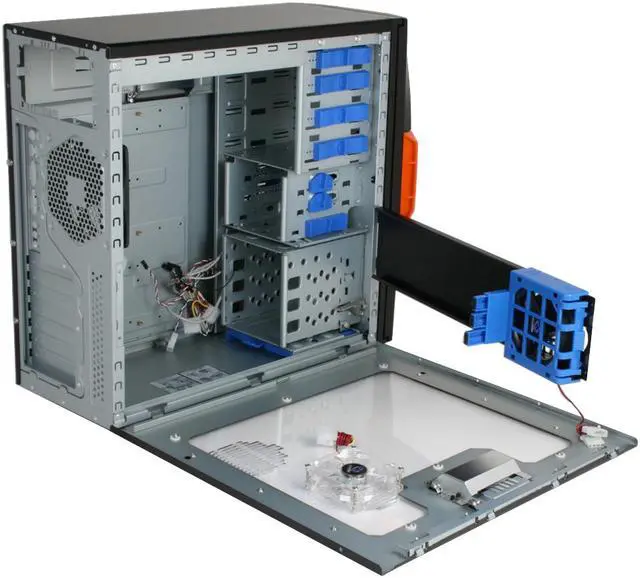 RAIDMAX AZTEC ATX-619WO Black/ Orange Foldout MB Computer Case - Newegg.com