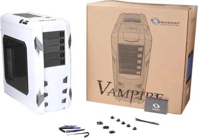 Open Box: RAIDMAX Vampire ATX-001WWTi White Computer Case - Newegg.com