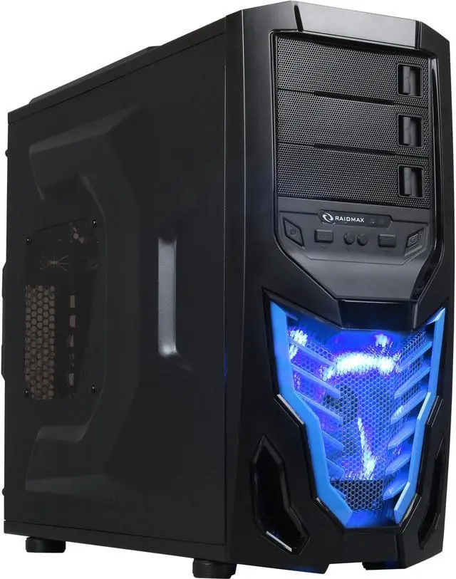Open Box: RAIDMAX Cobra Z ATX-502WBU Black / Blue Computer Case ...