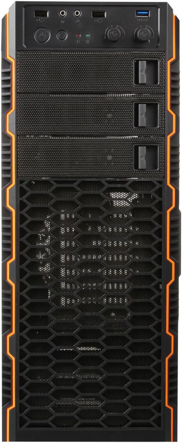 RAIDMAX Seiran II ATX-302WB Black / Orange Computer Case - Newegg.com