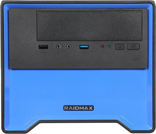 Open Box: RAIDMAX Element ATX-101BUP Black / Blue Computer Case ...