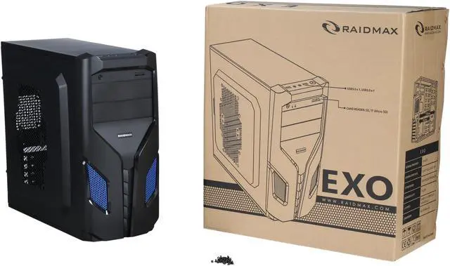 RAIDMAX EXO ATX-108BU Black / Blue Computer Case - Newegg.ca