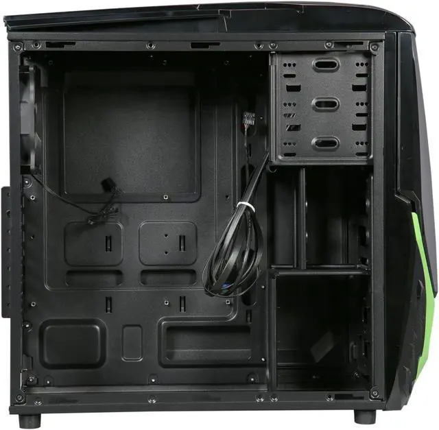 Open Box: RAIDMAX Viper II ATX-A07WBG Black / Green Computer Case ...