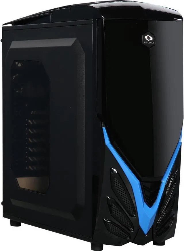 Open Box: RAIDMAX Viper II ATX-A07WBU Black / Blue Computer Case ...
