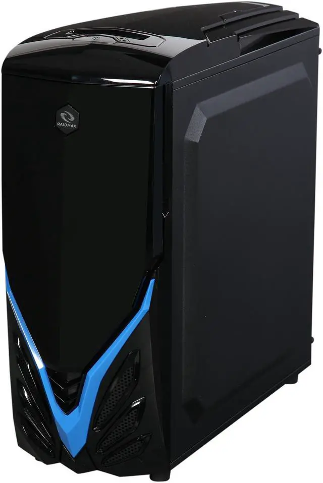 Open Box: RAIDMAX Viper II ATX-A07WBU Black / Blue Computer Case ...