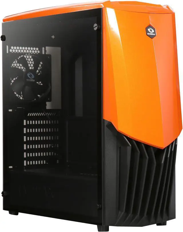 Open Box: RAIDMAX Gama A18-TO Black / Orange Computer Case - Newegg.com