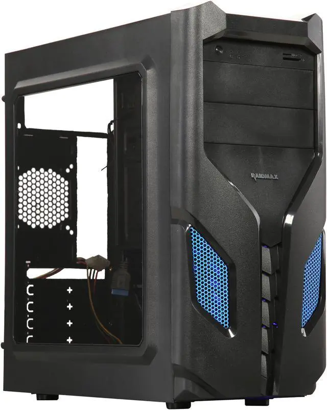 RAIDMAX EXO ATX-108BU Black / Blue Computer Case - Newegg.com