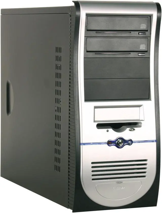 Broadway Com Corp L8007 4in1 Black/Silver Computer Case - Newegg.com